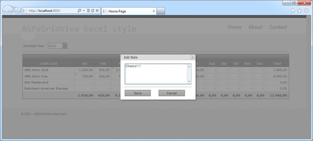 Aspxgridview Excel Style Adding Notes To Grid Cells Mummys Blog