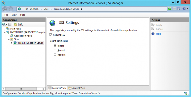 Detailing Tfs Configuration Iis Mummy S Blog