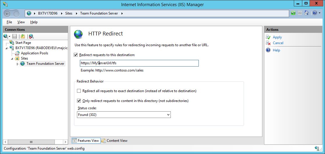 Detailing TFS configuration – IIS – Mummy's blog