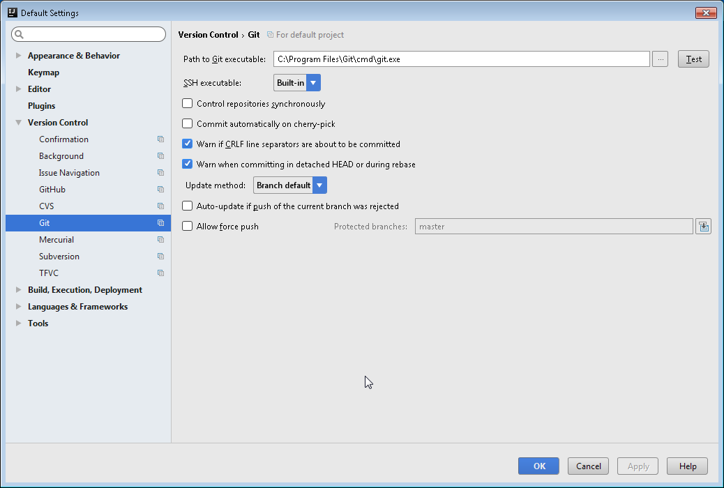 Working with TFS in IntelliJ IDEA via VSTS Plugin – Mummy's blog