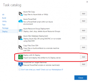 XL Deploy in VSTS/TFS build/release pipelines – Mummy's blog