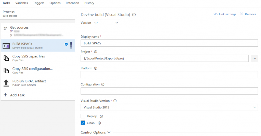 Deploy Ssis Packages From Tfsvsts Buildrelease Mummys Blog